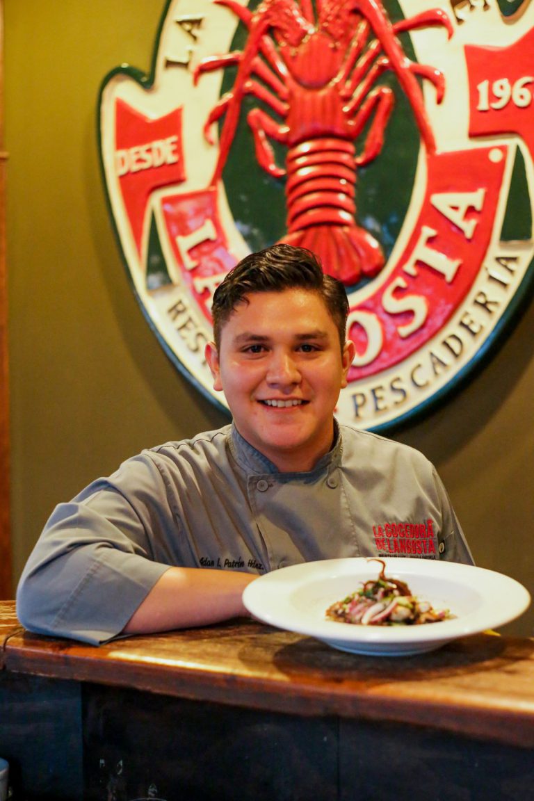 AGUACHILE DE HABANERO Y PULPO FRITO DEL CHEF ADÁN PATRÓN - Molcajete